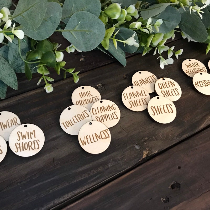Engraved Wood Tags - Etsy