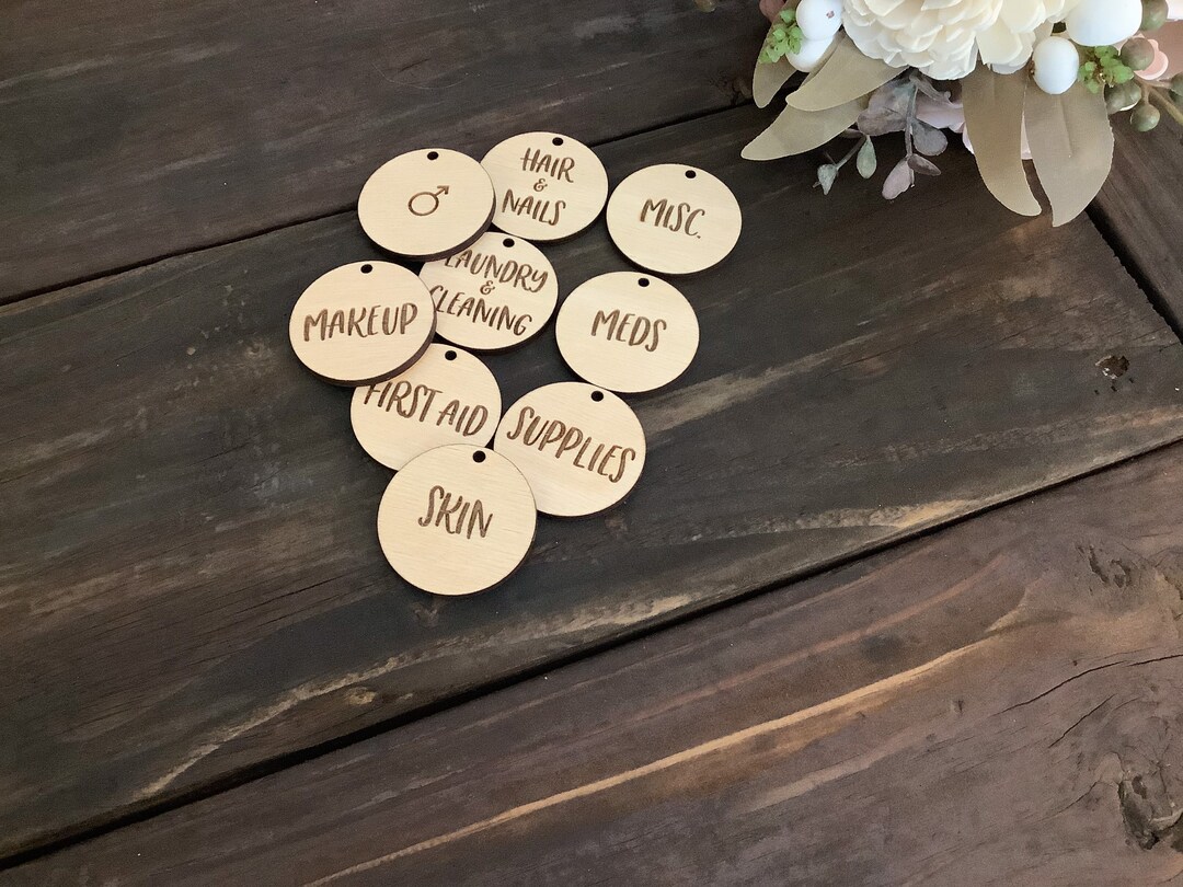 Personalized Wood Round Tags / Wedding Favor Tags / Gift Tags / Custom ...