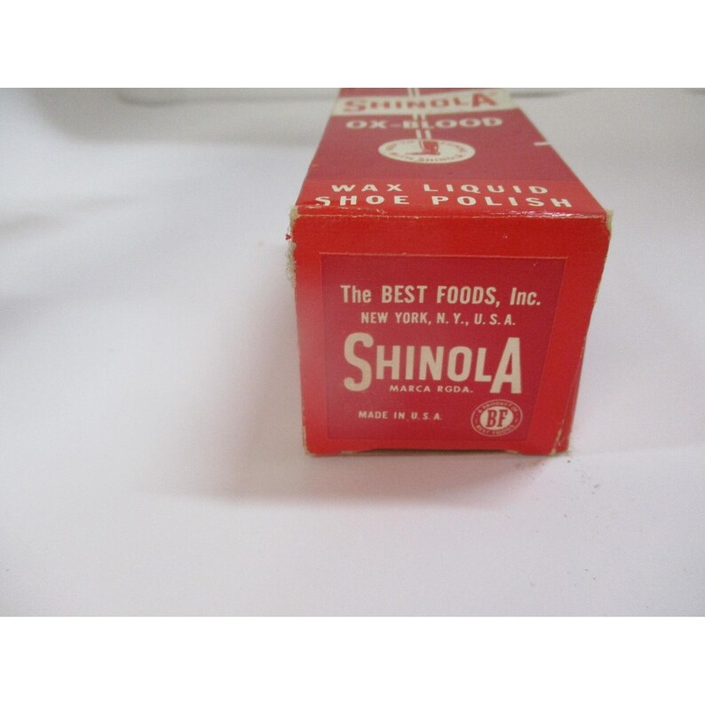 Vintage Shinola Shoe Polish Empty Box Ox Blood - Etsy