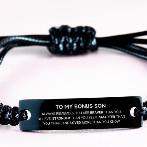 Personalization Bonus Son Gift to My Bonus Son Always | Etsy