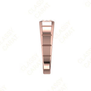 Men Morganite Statement Ring, Solid Rose Gold Men Ring, Men Solitaire ...