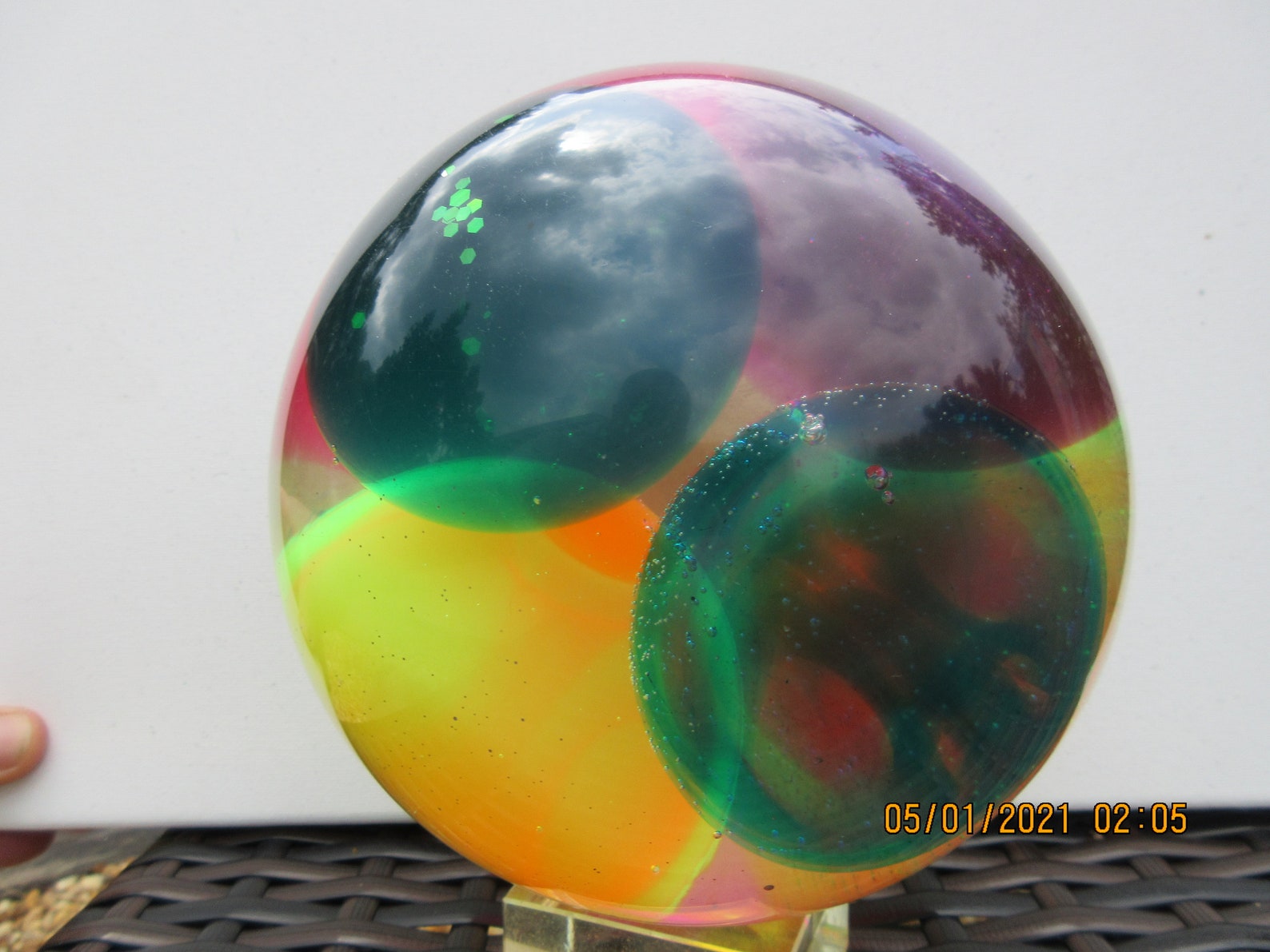 6 acrylic sphere with 6 different color acrylic spheres | Etsy