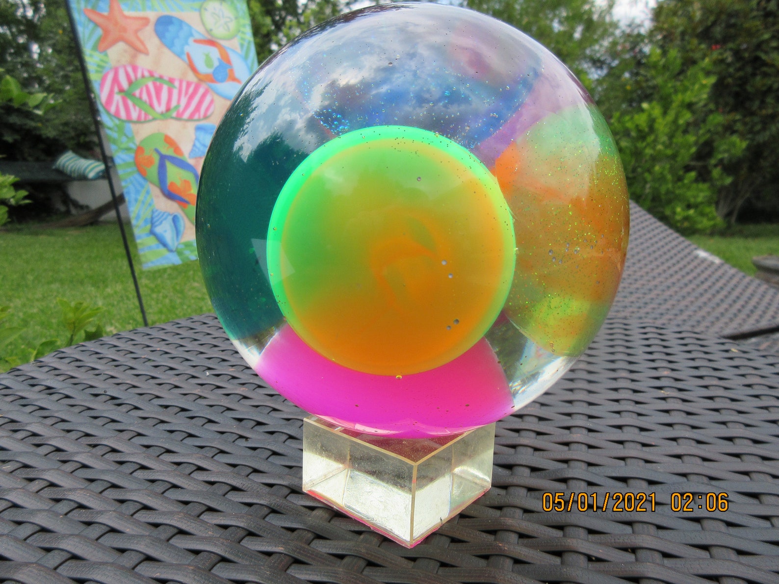 6 acrylic sphere with 6 different color acrylic spheres | Etsy