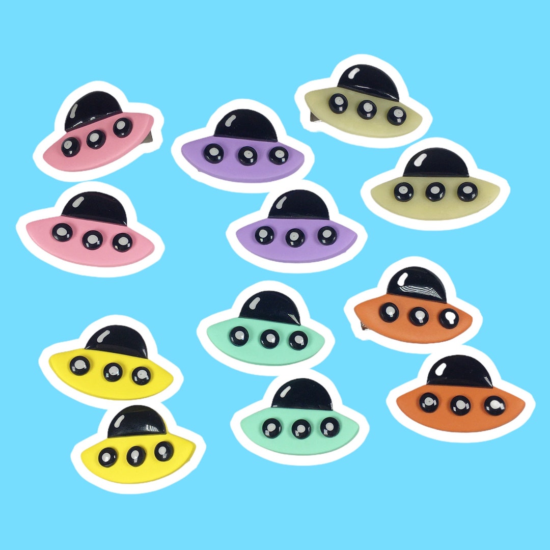 UFO Hair Clips - Etsy
