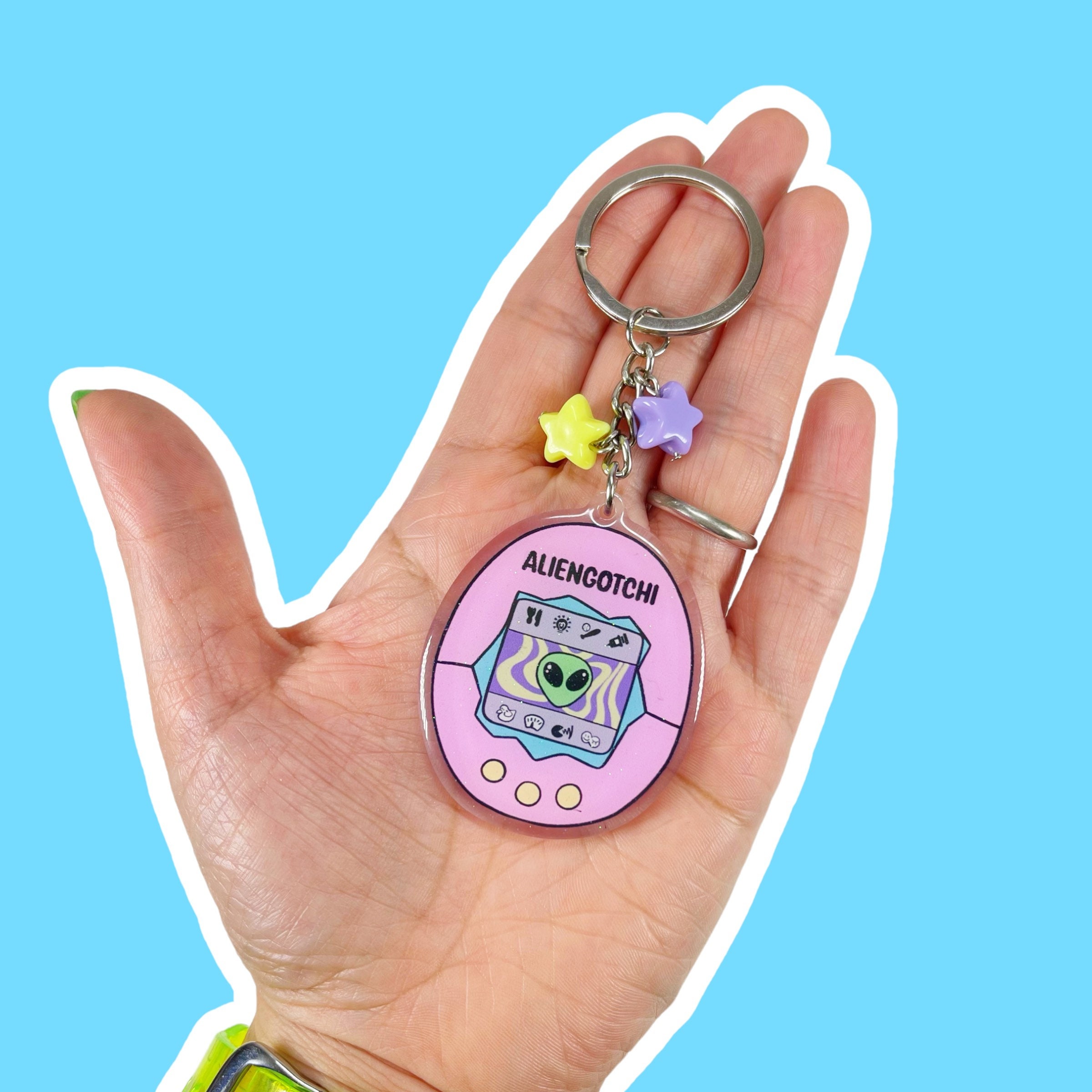 Aliengotchi Kawaii Alien Keychain - Etsy