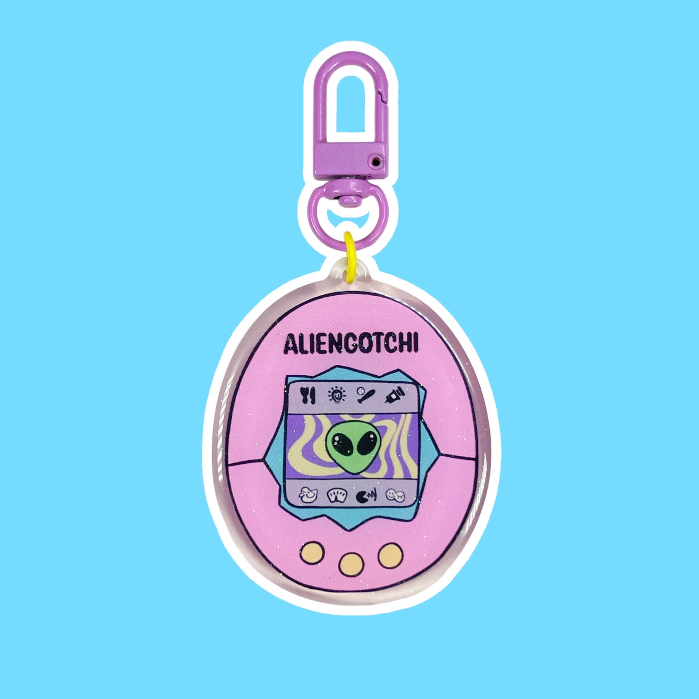 Aliengotchi Kawaii Alien Keychain Tamagotchi Keychain - Etsy