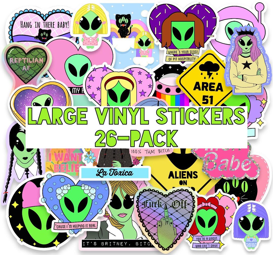 Mega Sticker Bundle. 26 Large Vinyl Waterproof Stickers. - Etsy