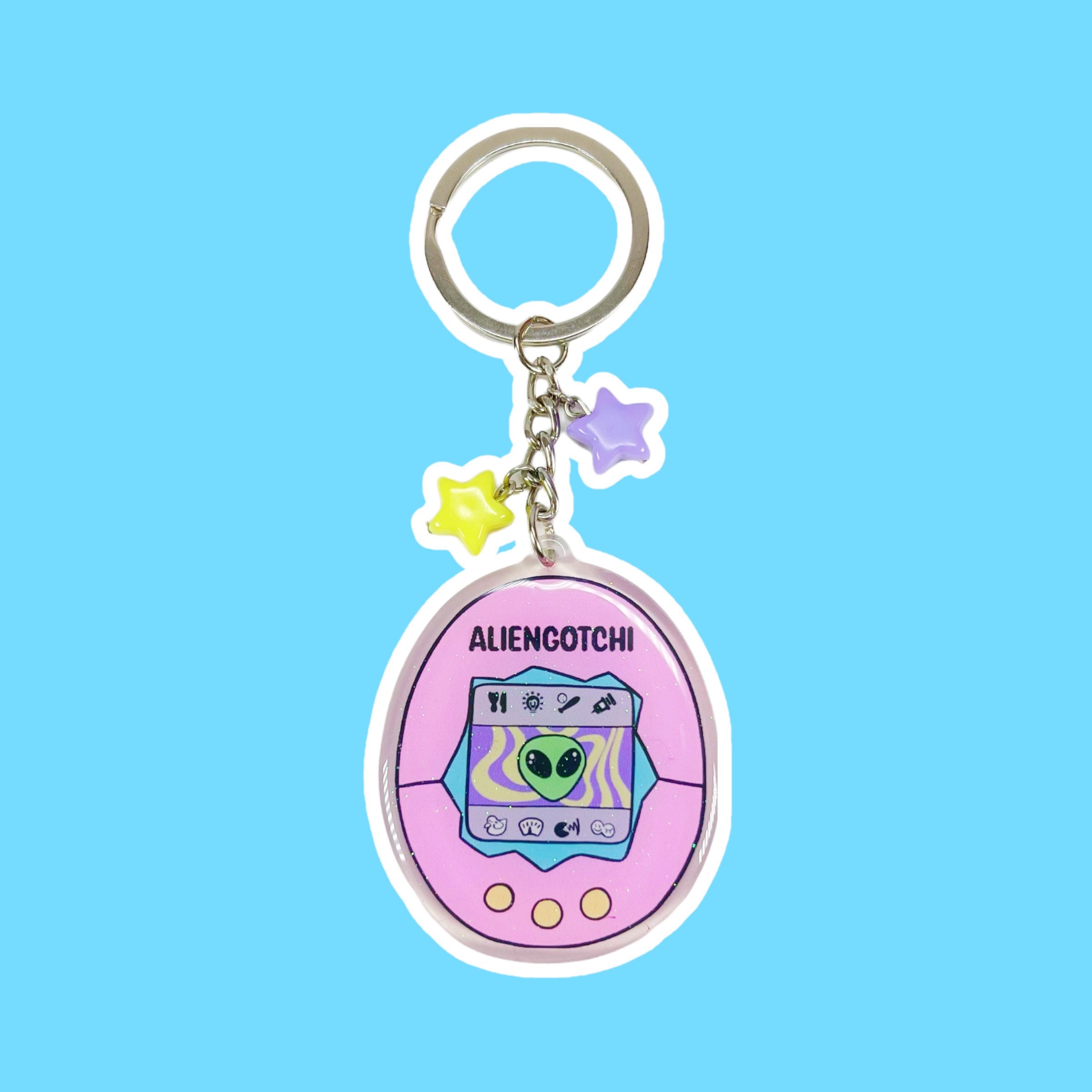 Aliengotchi Kawaii Alien Keychain - Etsy