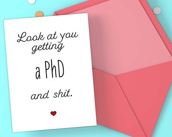 Funny Card Phd - Etsy