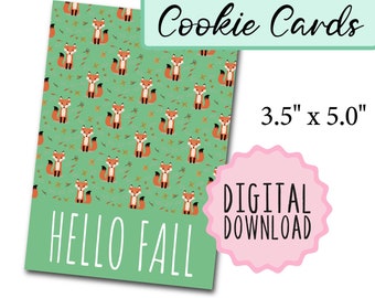 Fall Fox Card - Etsy