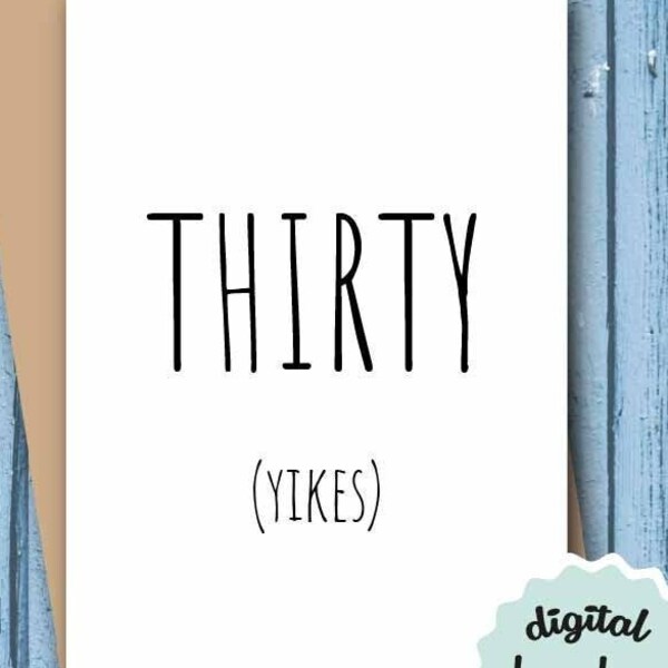 30 Birthday - Etsy