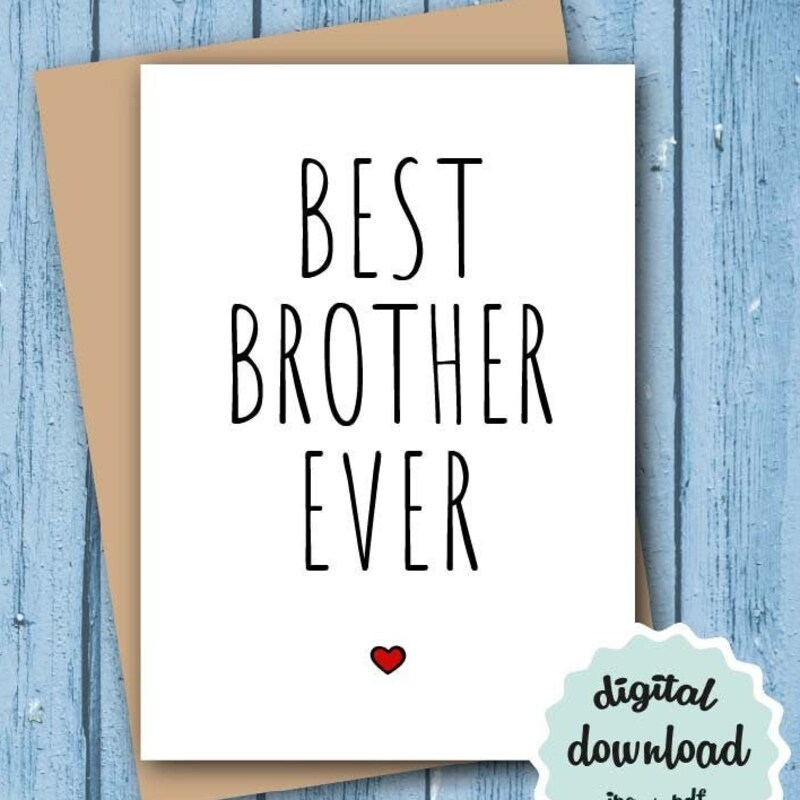 Brother Printable - Etsy