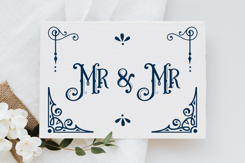 Gay Wedding Card PRINTABLE Mr & Mr Wedding Card Gay Couple - Etsy