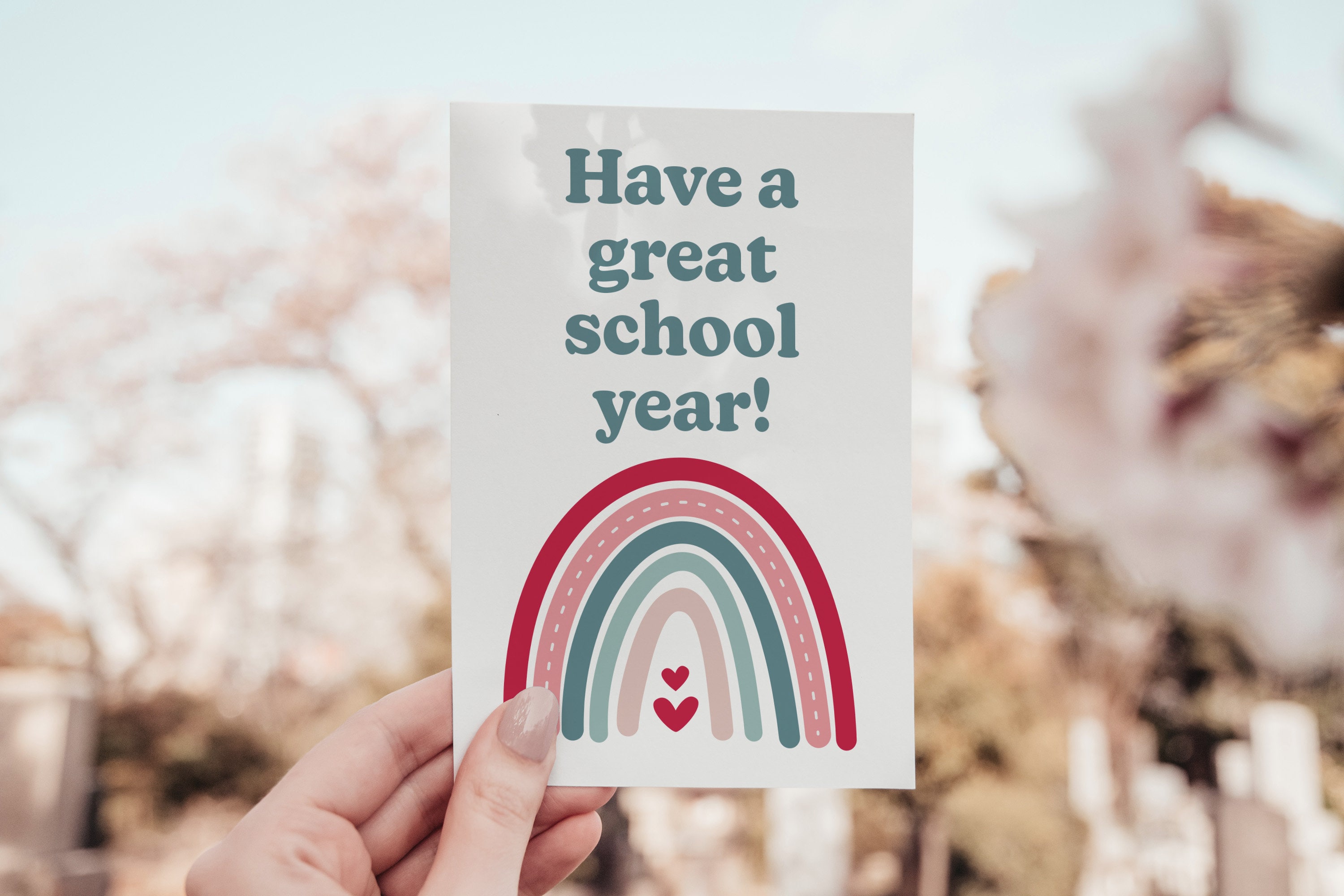 Have a Great School Year Card INSTANT DOWNLOAD, 1st Day of School Card ...