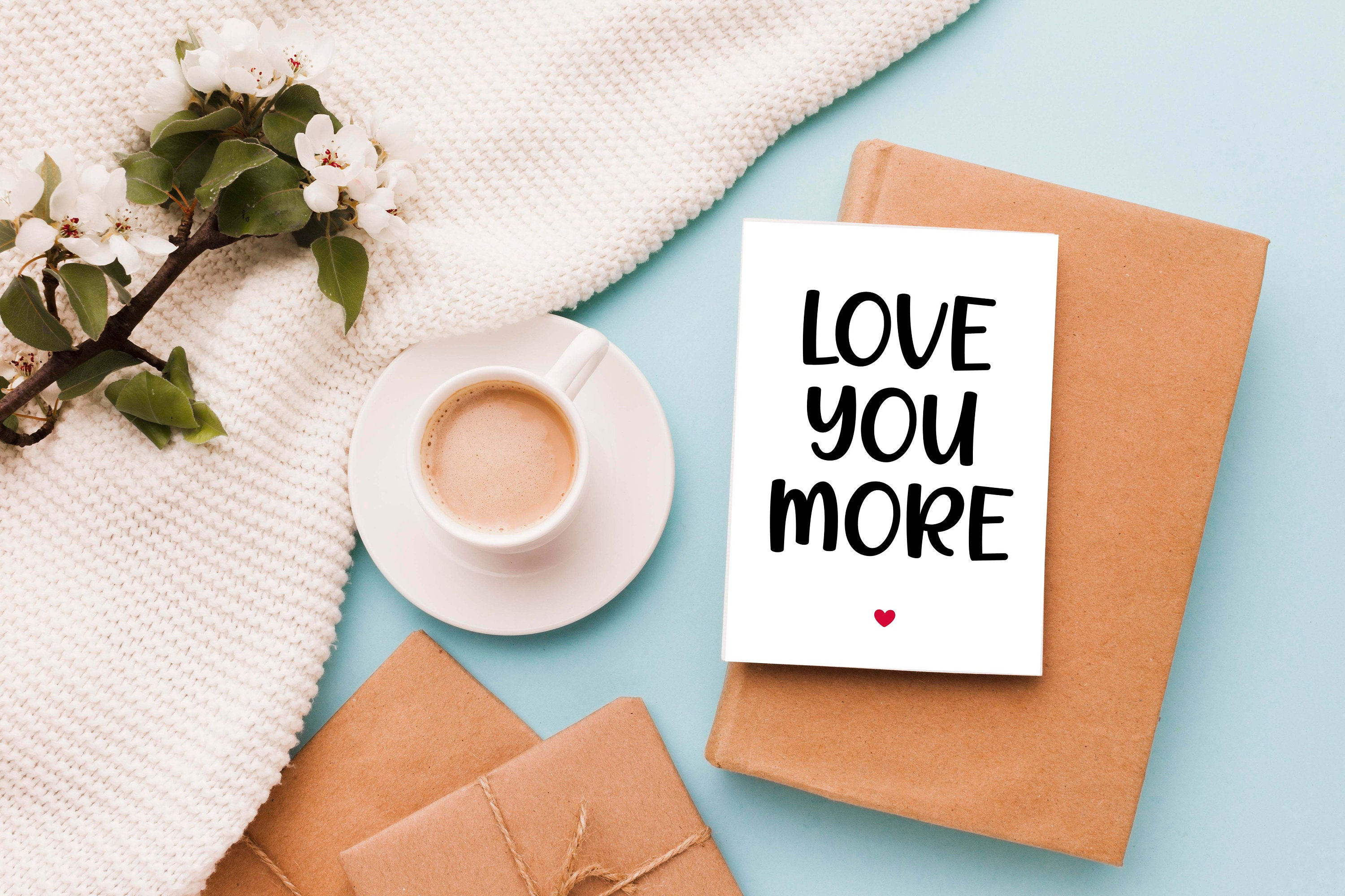 Love Card PRINTABLE Anniversary Card, Love You More Card, Love You Card ...