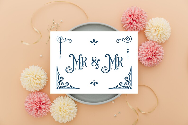 Gay Wedding Card PRINTABLE Mr & Mr Wedding Card Gay Couple - Etsy