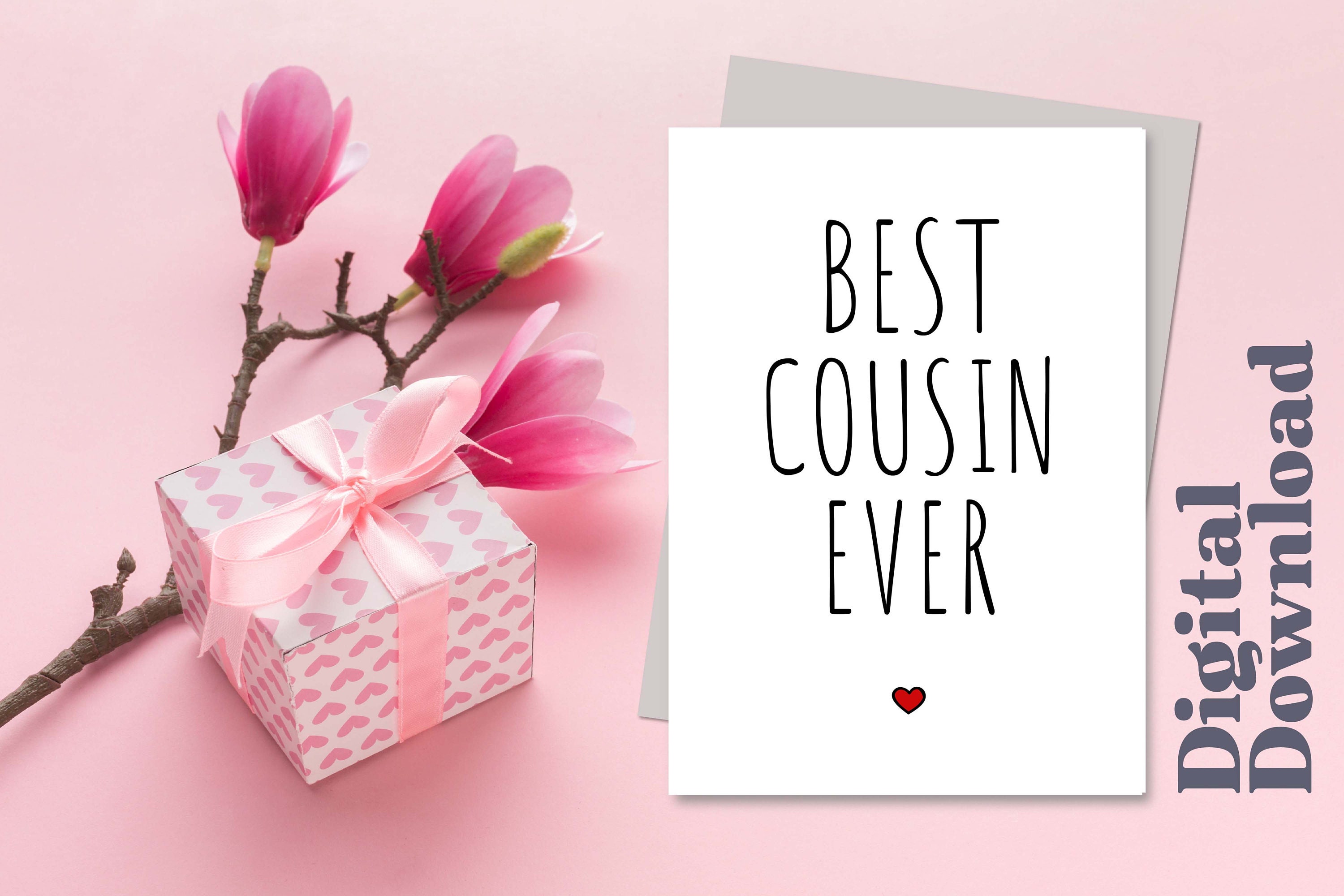 PRINTABLE Card for Cousin Birthday Card Cousin Best Cousin - Etsy