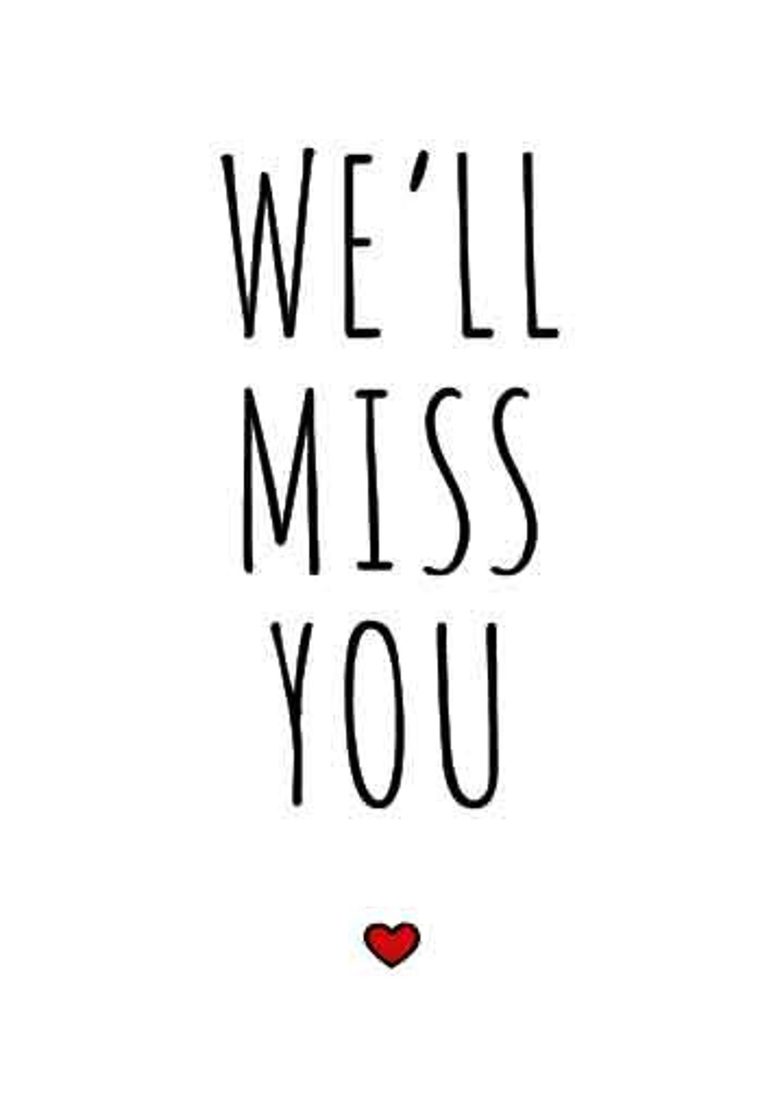 We ll Miss You Card DOWNLOAD Goodbye Card Retirement Card Etsy Canada