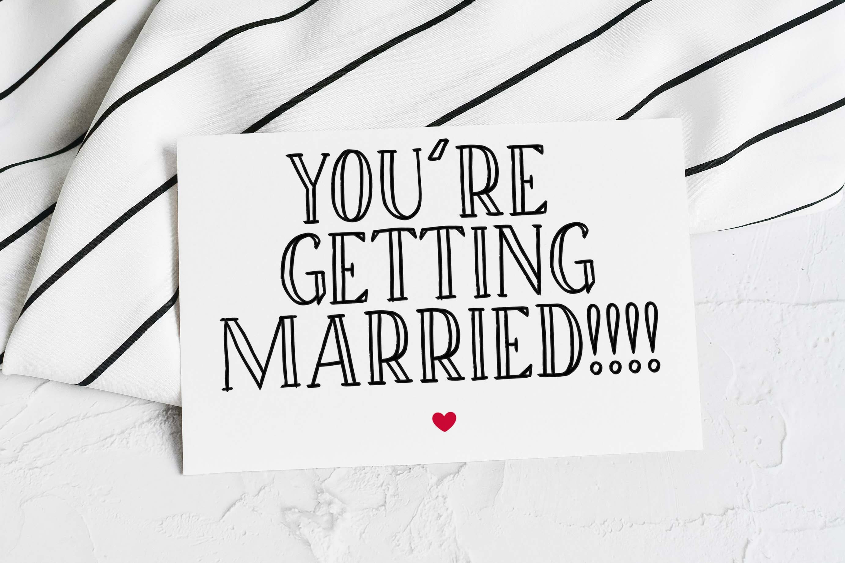 Wedding Card PRINTABLE Bridal Shower Card, Engagement Card, You're ...