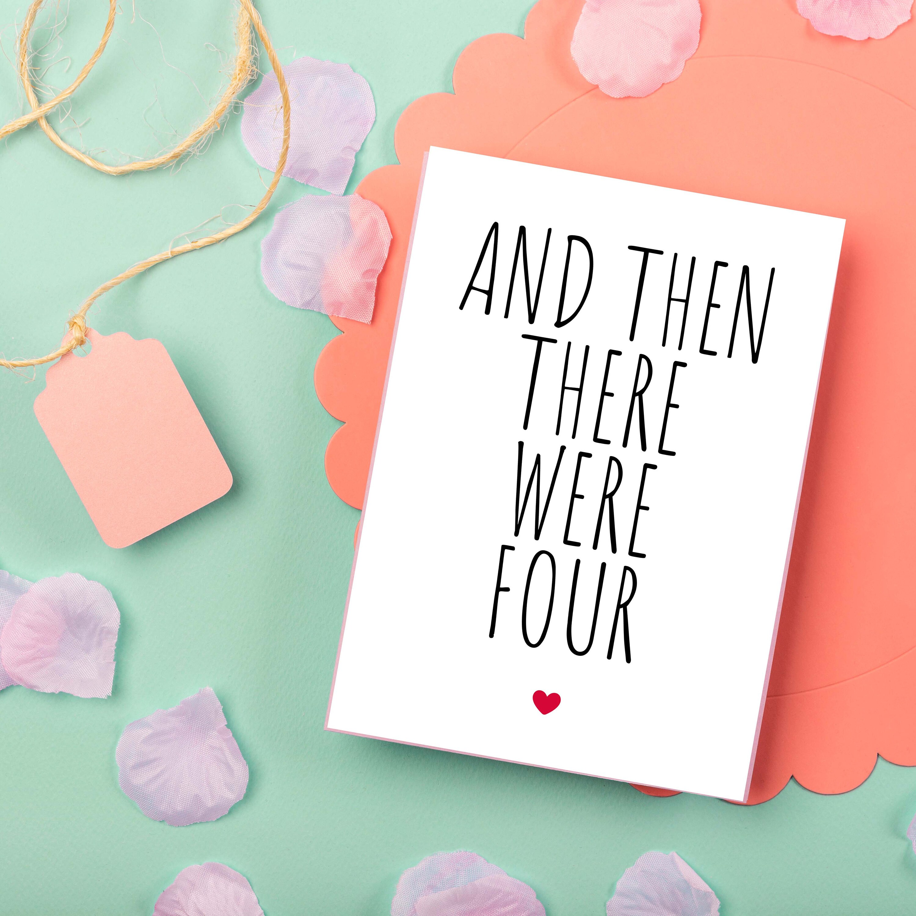 Baby Card PRINTABLE, Baby 2 Card, 2nd Baby Card, and Then There Were ...