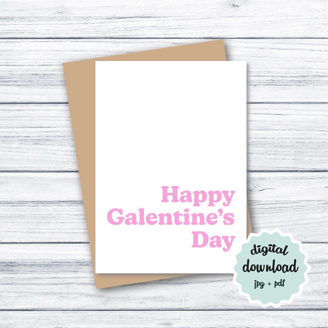 Happy Galentine's Day PRINTABLE Galentines Card Funny Valentines Day ...