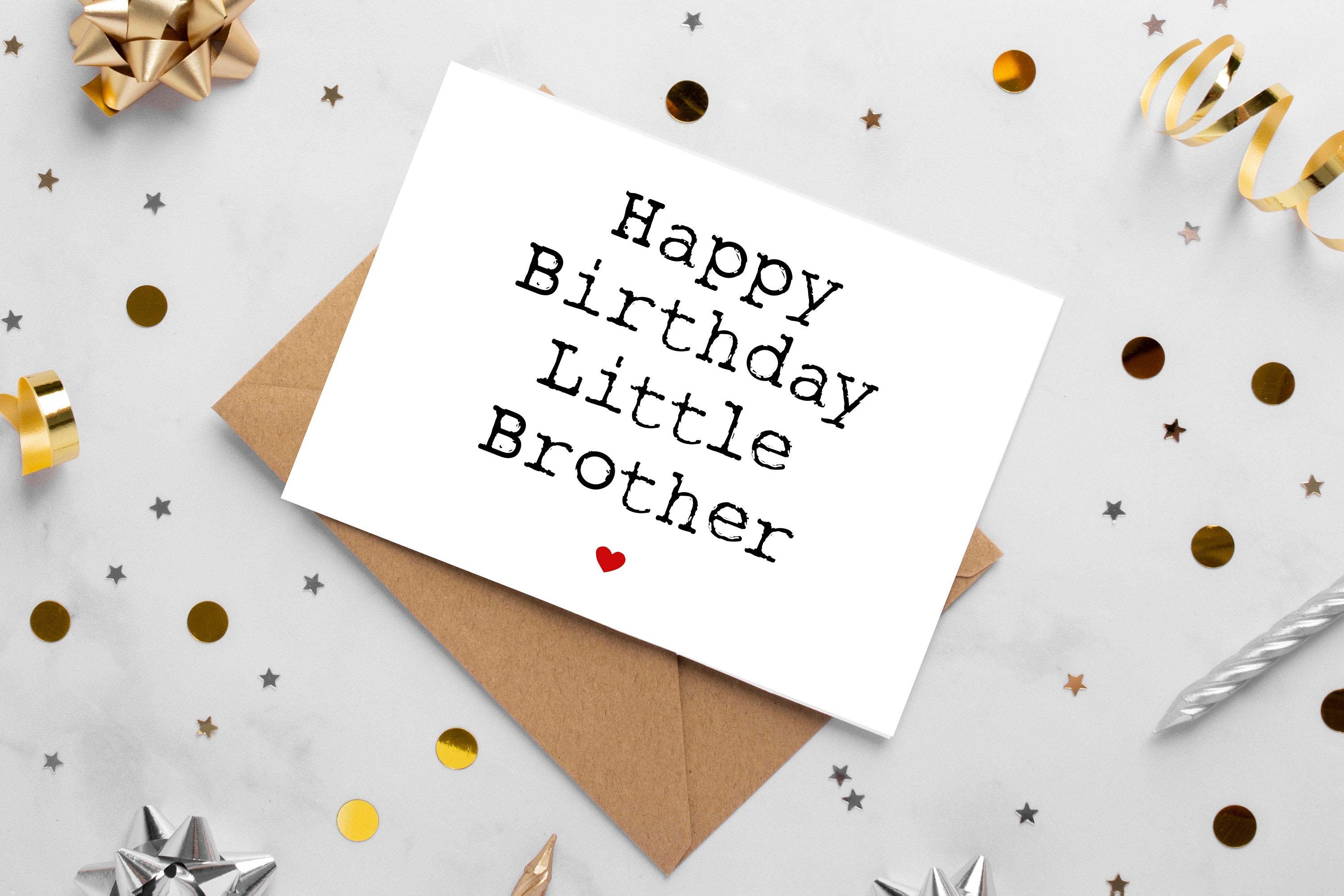Little Brother Birthday Card PRINTABLE, Birthday Card Brother , Happy ...