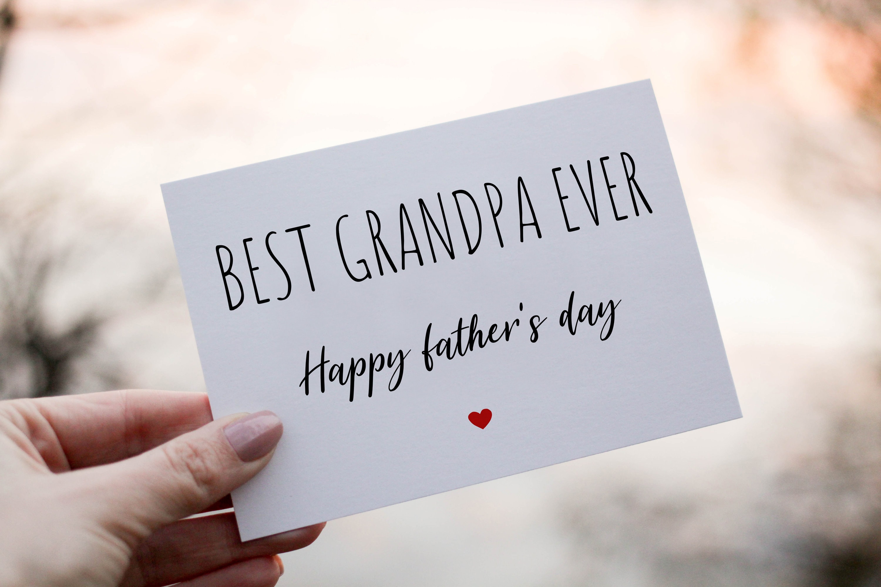 Happy Fathers Day Card for Grandpa DIGITAL DOWNLOAD Best Grandpa Ever ...