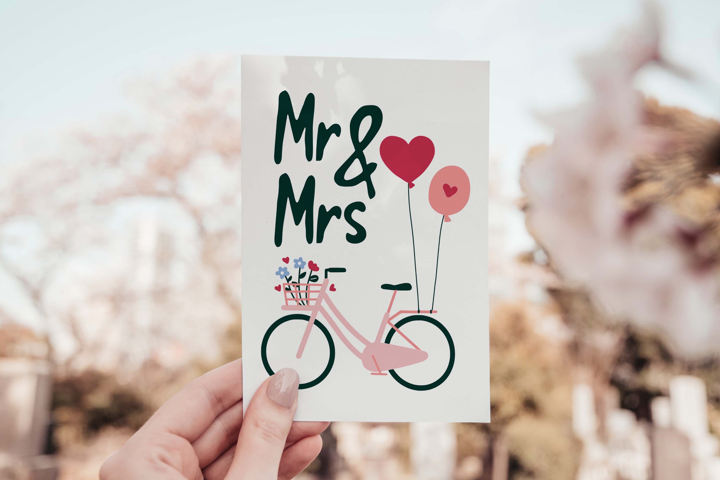 Wedding Card PRINTABLE Mr and Mrs Card Wedding Congratulations - Etsy