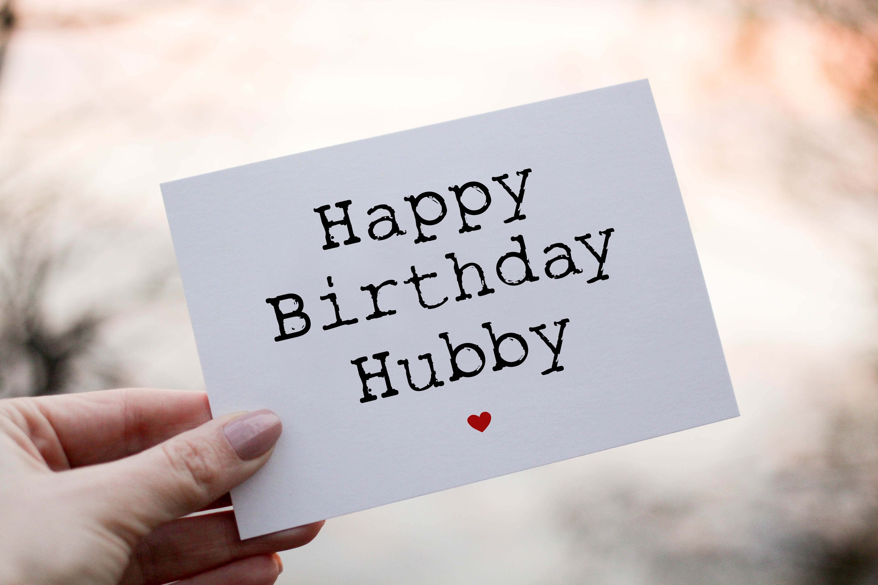 Birthday Card Husband PRINTABLE Happy Birthday Hubby, Husband Birthday ...