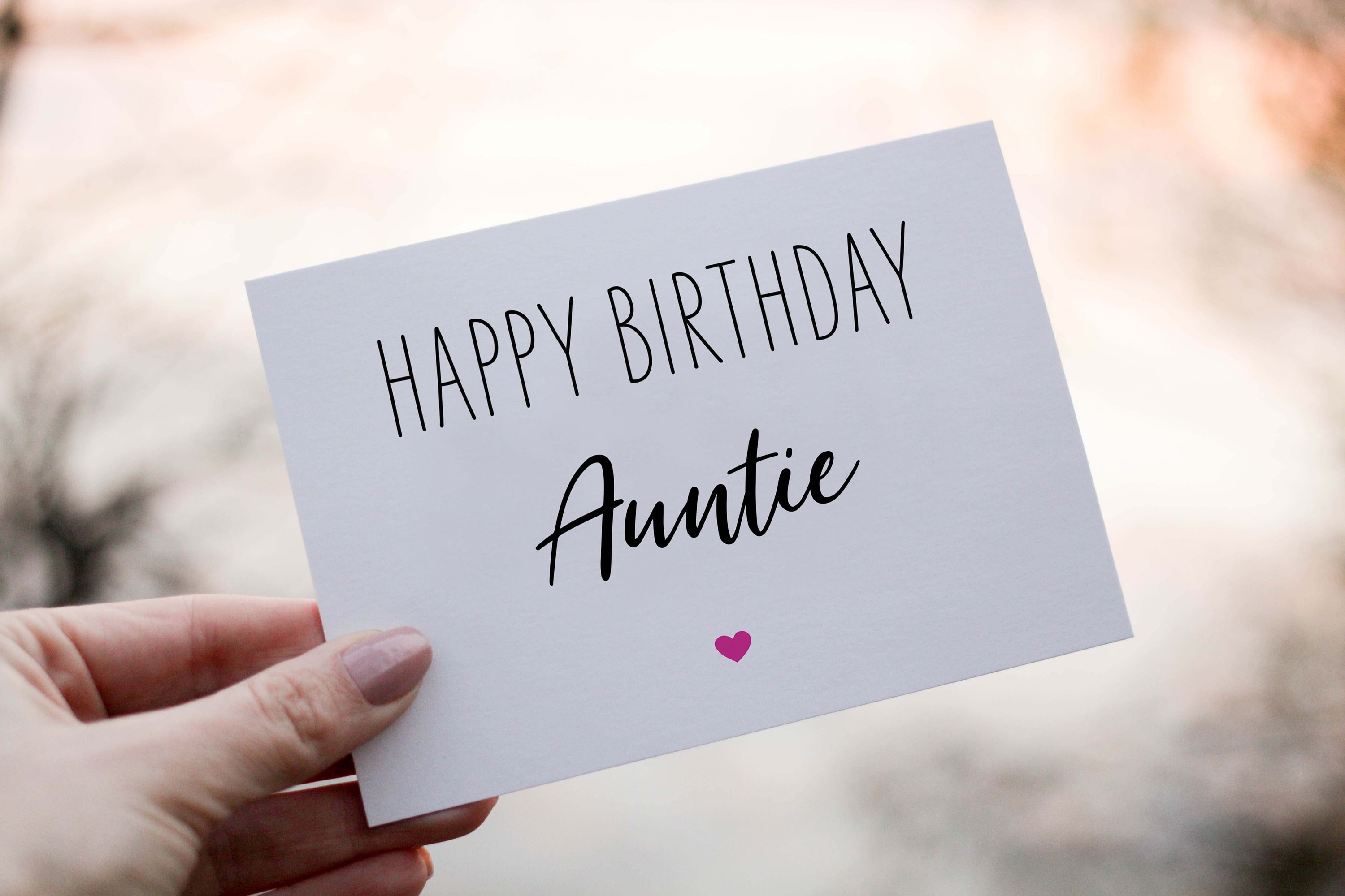 Birthday Card Auntie PRINTABLE Birthday Card for Aunt, Happy Birthday ...