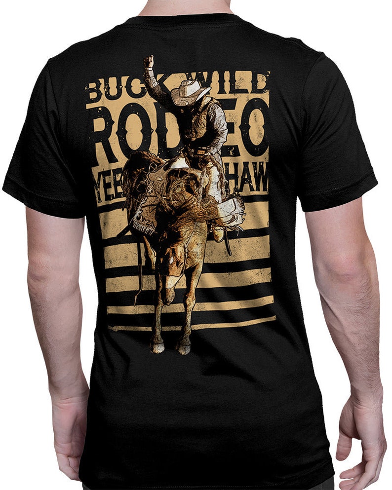 Country Boy® Men's Tee, Buck Wild Rodeo T-shirt, Yee Haw Shirt, Bronco ...