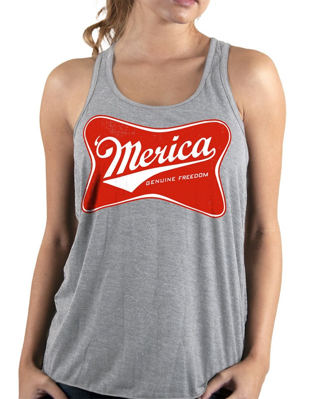 A 'merica High Life Tank Top, Country Girl® Genuine Freedom Racerback ...