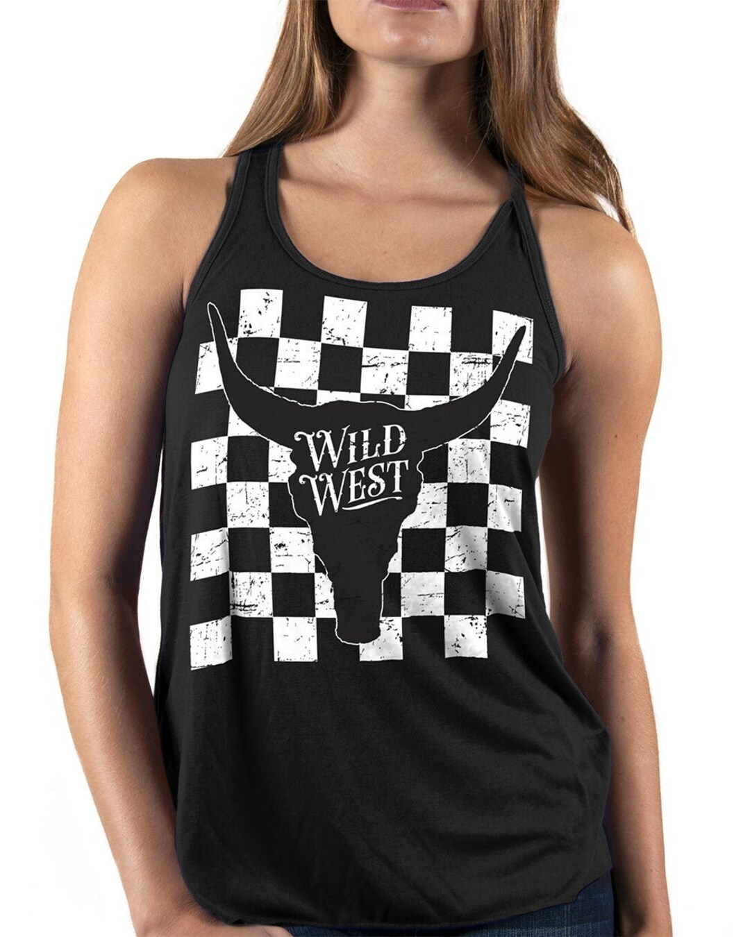 Wild West Tank Top, Western Style Racerback Tanks, Country Girl® Women ...