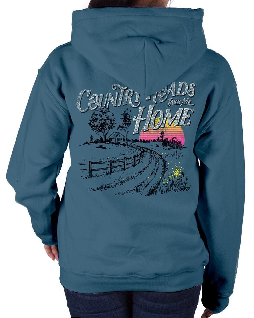 Country Girl® Hoodie, Country Roads Take Me Home Hooded Sweatshirt ...