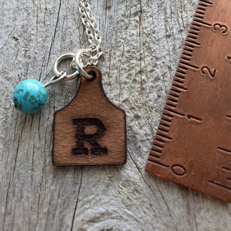 Cow Tag Necklace - Etsy