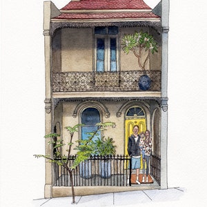 Custom House Portrait Custom Hand-drawn Hand-painted Home - Etsy