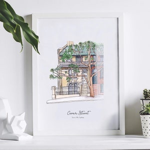 Custom House Portrait Custom Hand-drawn Hand-painted Home | Etsy