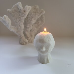 Abstract Art Candle/human Face Sculpture /art Candle/ Modern Home Decor ...