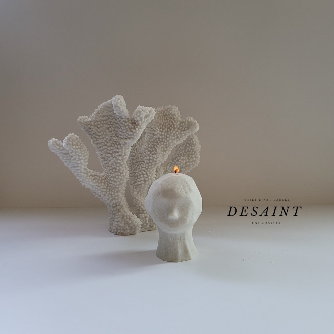 Abstract Art Candle/human Face Sculpture /art Candle/ Modern Home Decor ...