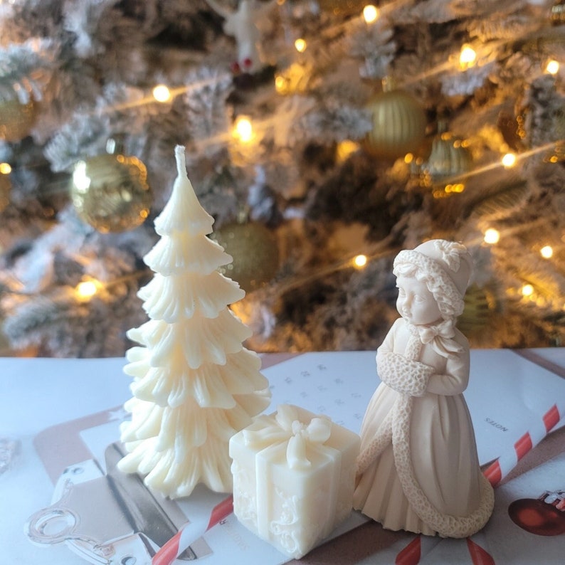 Gift Set/snow Girl Candle/christmas Gift Box/combo Price/christmas Tree ...