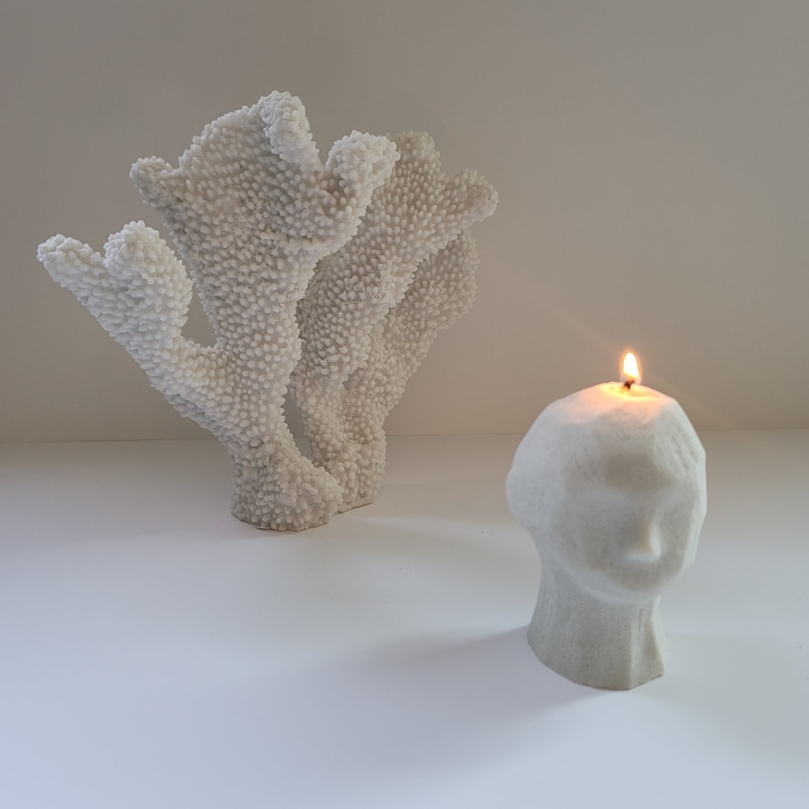 Abstract Art Candle/human Face Sculpture /art Candle/ Modern Home Decor ...