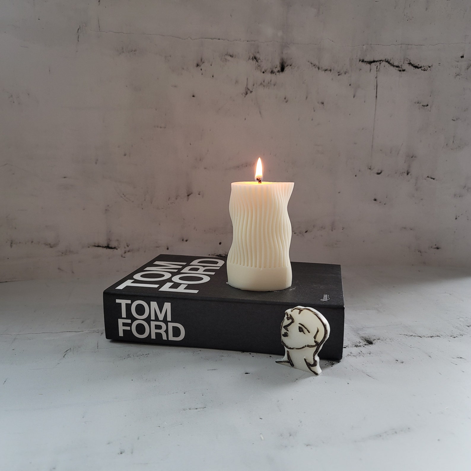 Irregular Stripe Design/scented Object Candle/wavy Candle/soy - Etsy