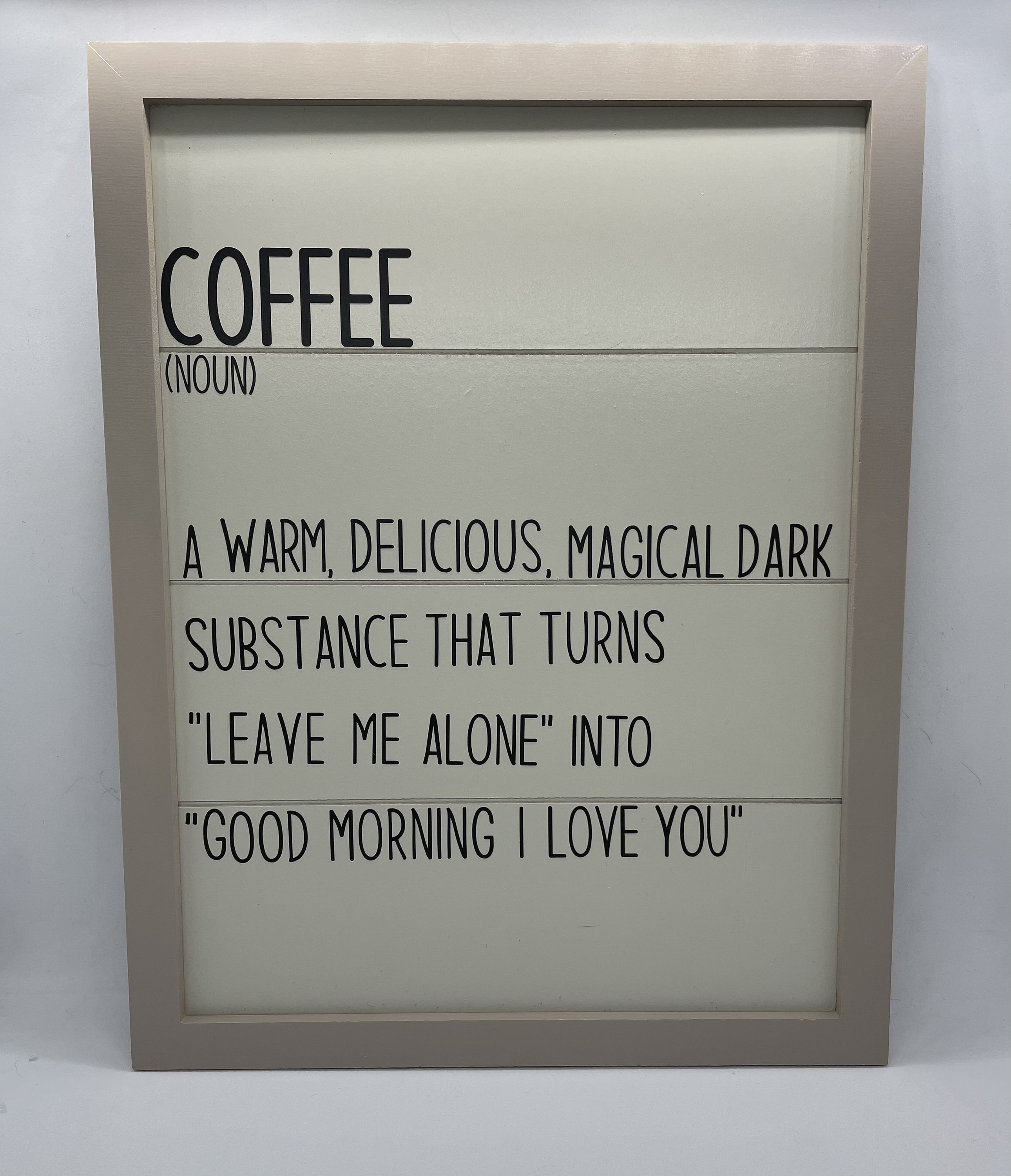 Coffee Definition Wooden Sign Funny Kitchen Sign Coffee | Etsy