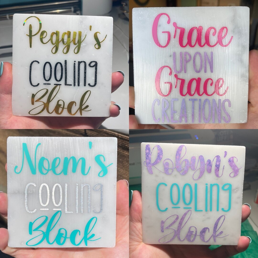 Custom Name Cooling Block for Htv-heat Transfer Vinyl| Cool Down HTV ...