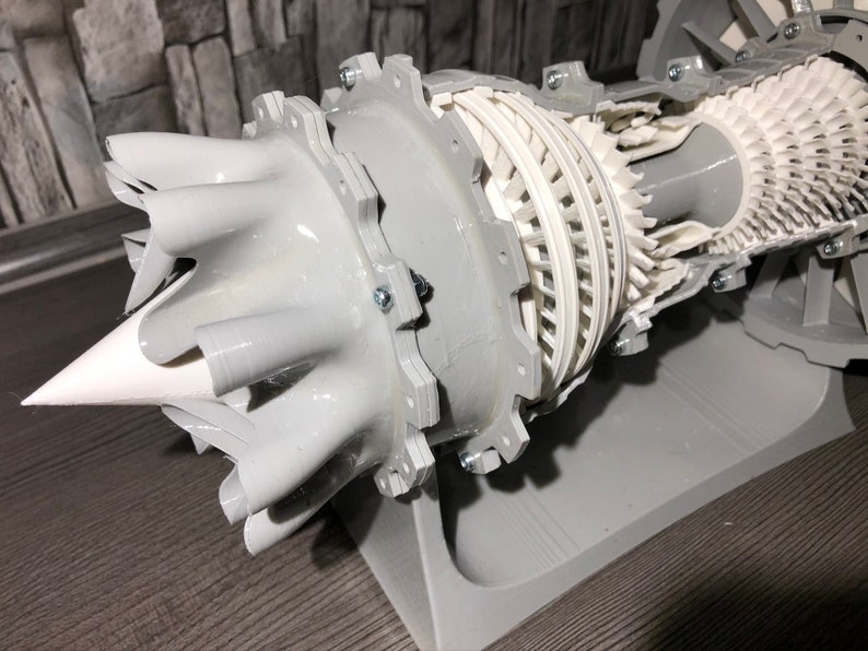3D Printed Jet Engine - Etsy