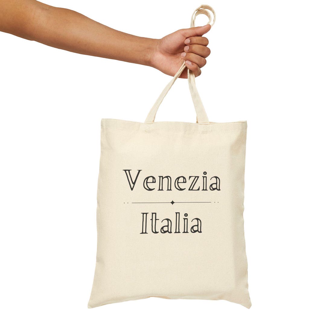 Venezia Italia Tote Bag, Venice Italy Canvas Sack, Travel Beach ...