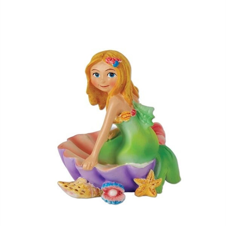 Miniature Fairy Garden Annie the Mermaid Figurine Buy 3 Save 15% - Etsy
