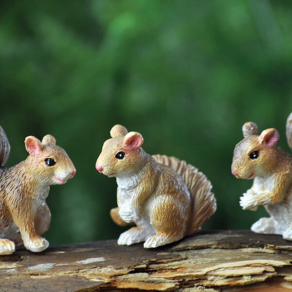 Squirrel Miniature - Etsy