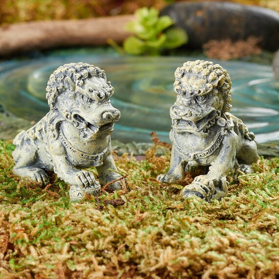 Zen Garden Foo Dogs Mini Zen Garden Mini Foo Dogs Miniatures Dolls ...