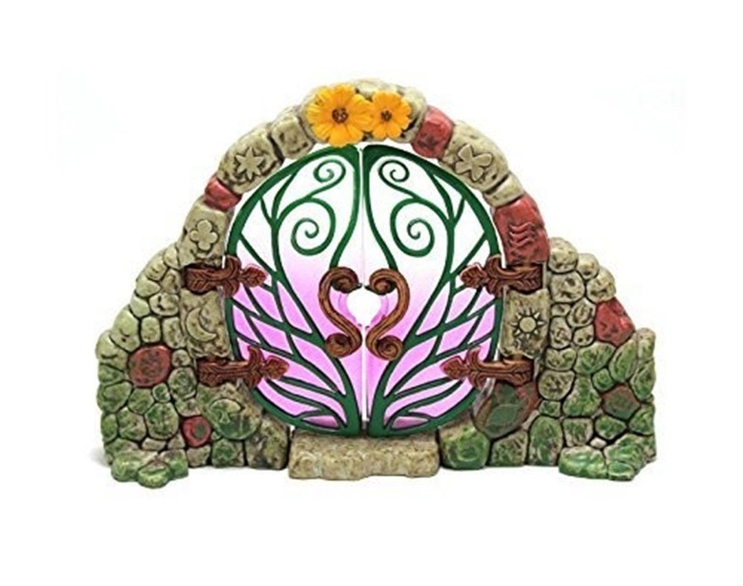Miniature Dollhouse Fairy Garden Plastic Gate W/ Flowers & Vines - Etsy